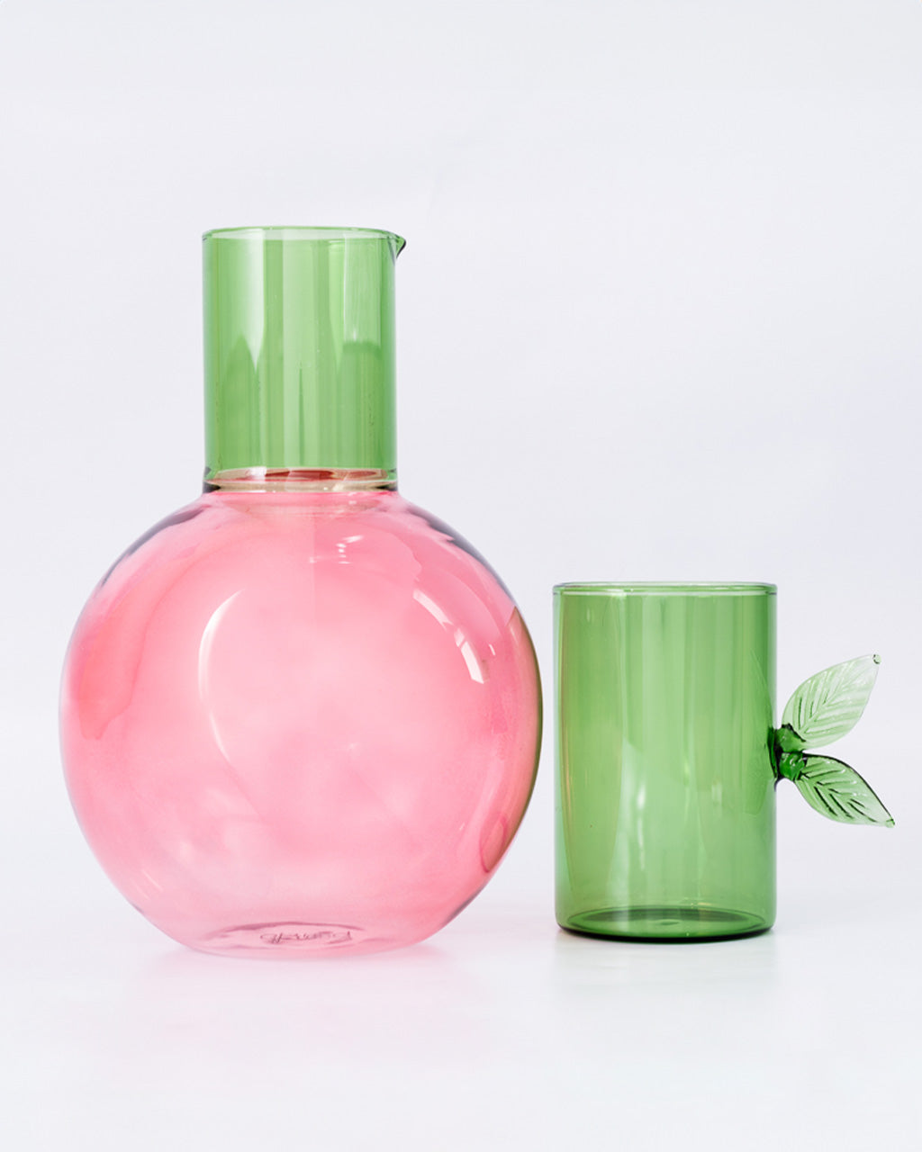 Cherry Glass Carafe | Pink Glass Pitcher | ban.do