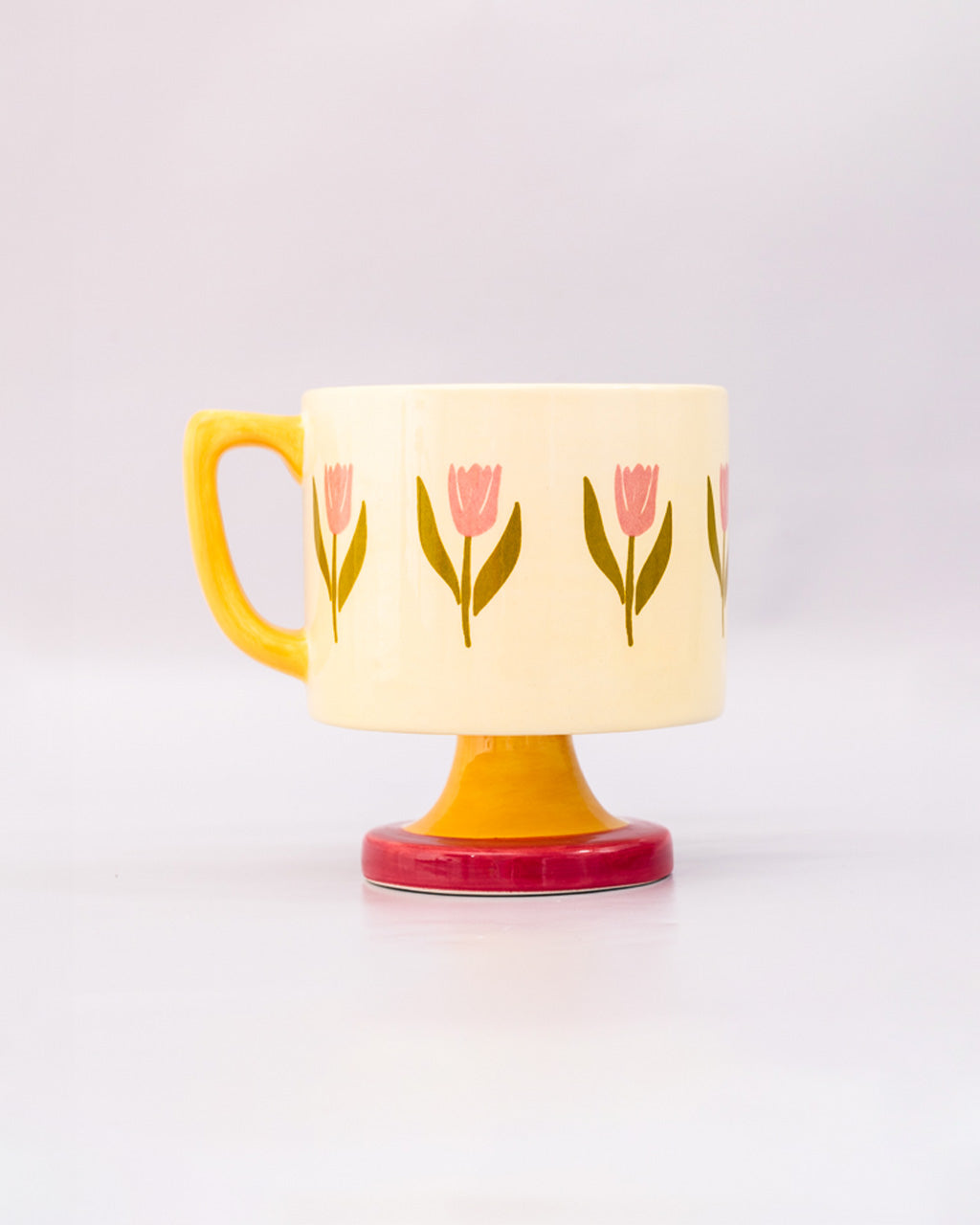 Short Ceramic Mug - Tulips – ban.do