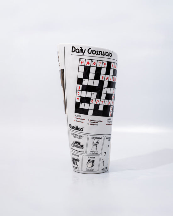 Ceramic Newspaper Vase | Unique Flower Vase | ban.do