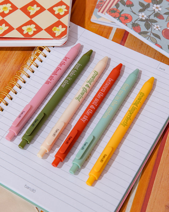 Write On Gel Pen Set – Garden Sayings | Color Gel Pens | ban.do