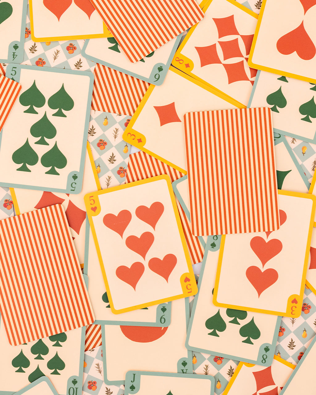 Garden Double Deck Playing Cards | Floral & Stripe Set | ban.do