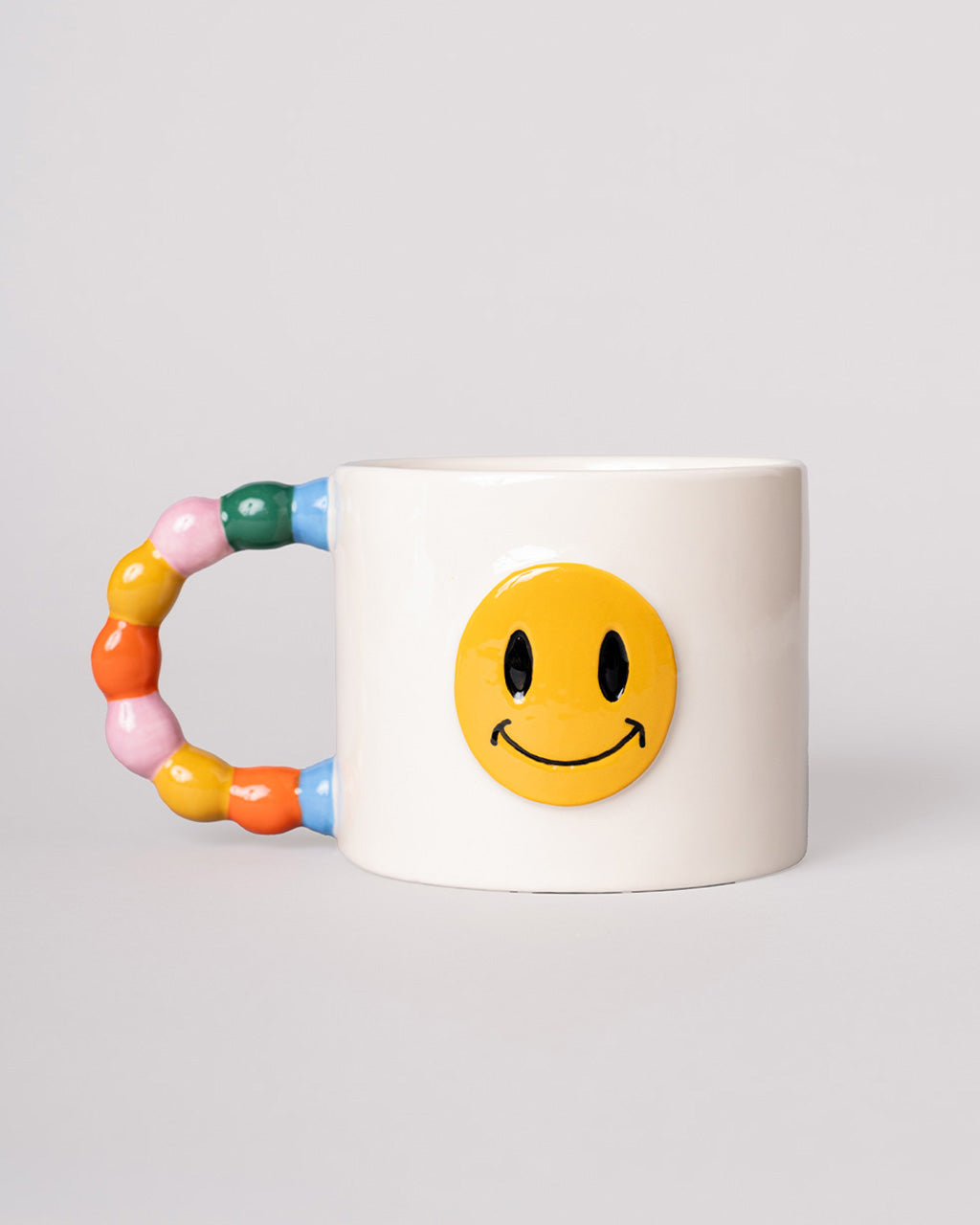 Smiley Face Ceramic Mug | Happy Coffee Cup | ban.do