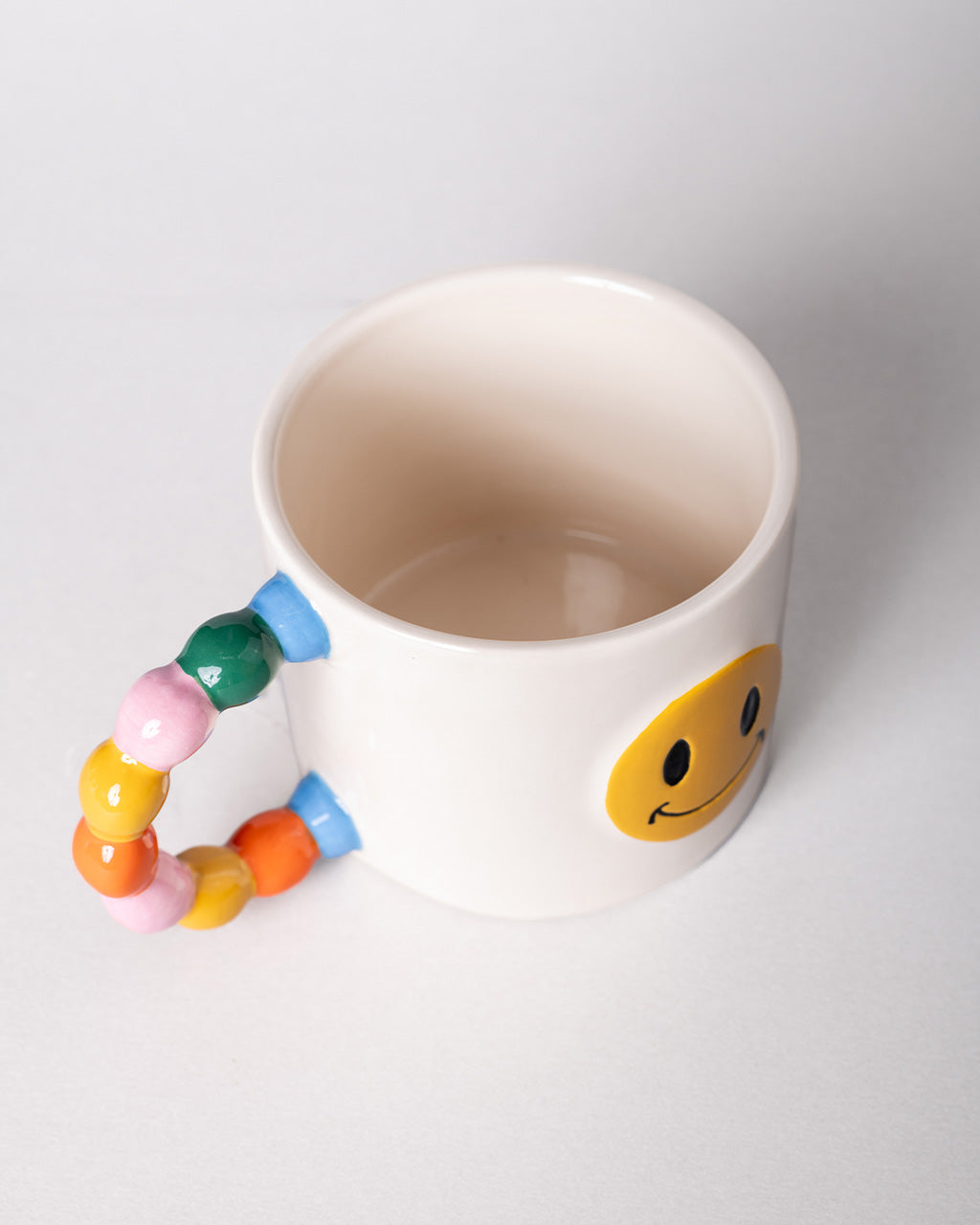 Smiley Face Ceramic Mug | Happy Coffee Cup | ban.do