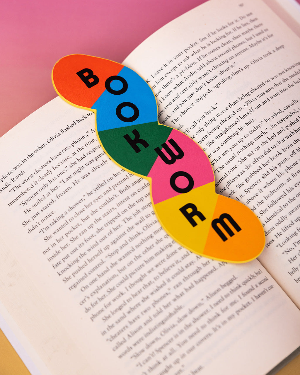 Leatherette Bookmark – Bookworm | Book Lover Gift | ban.do