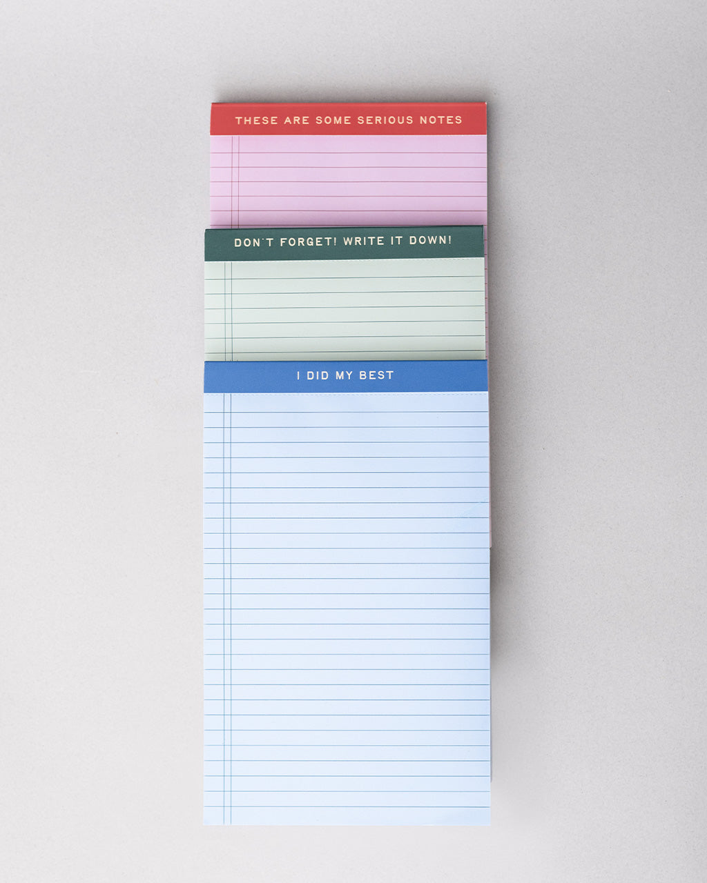 Mini Legal Pad Set – Serious Notes | Cute Stationery | ban.do