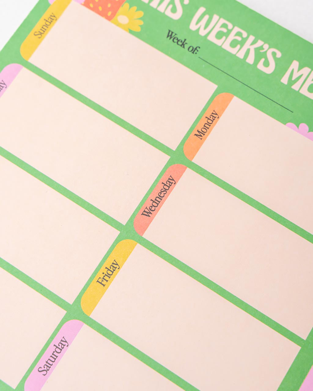 Fruit Meal Planner Pad Weekly Organizer | ban.do