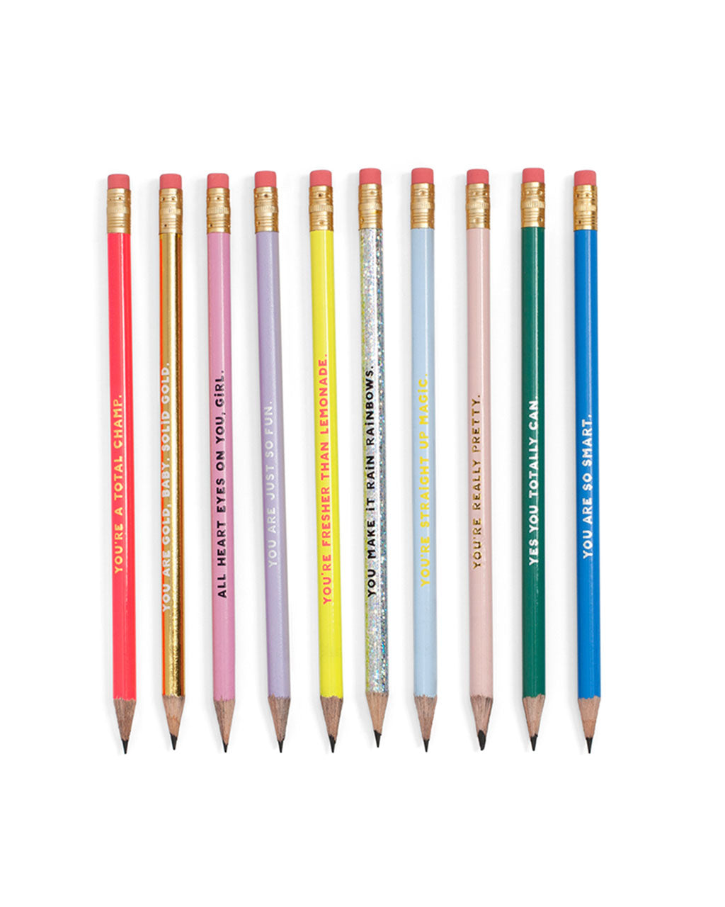 ban.do compliment pencil set - assorted set of ten