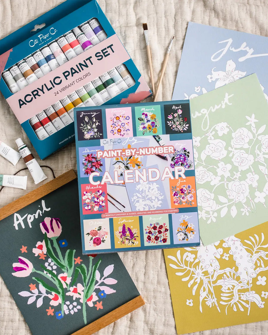 Paint-By-Number Calendar Kit – ban.do