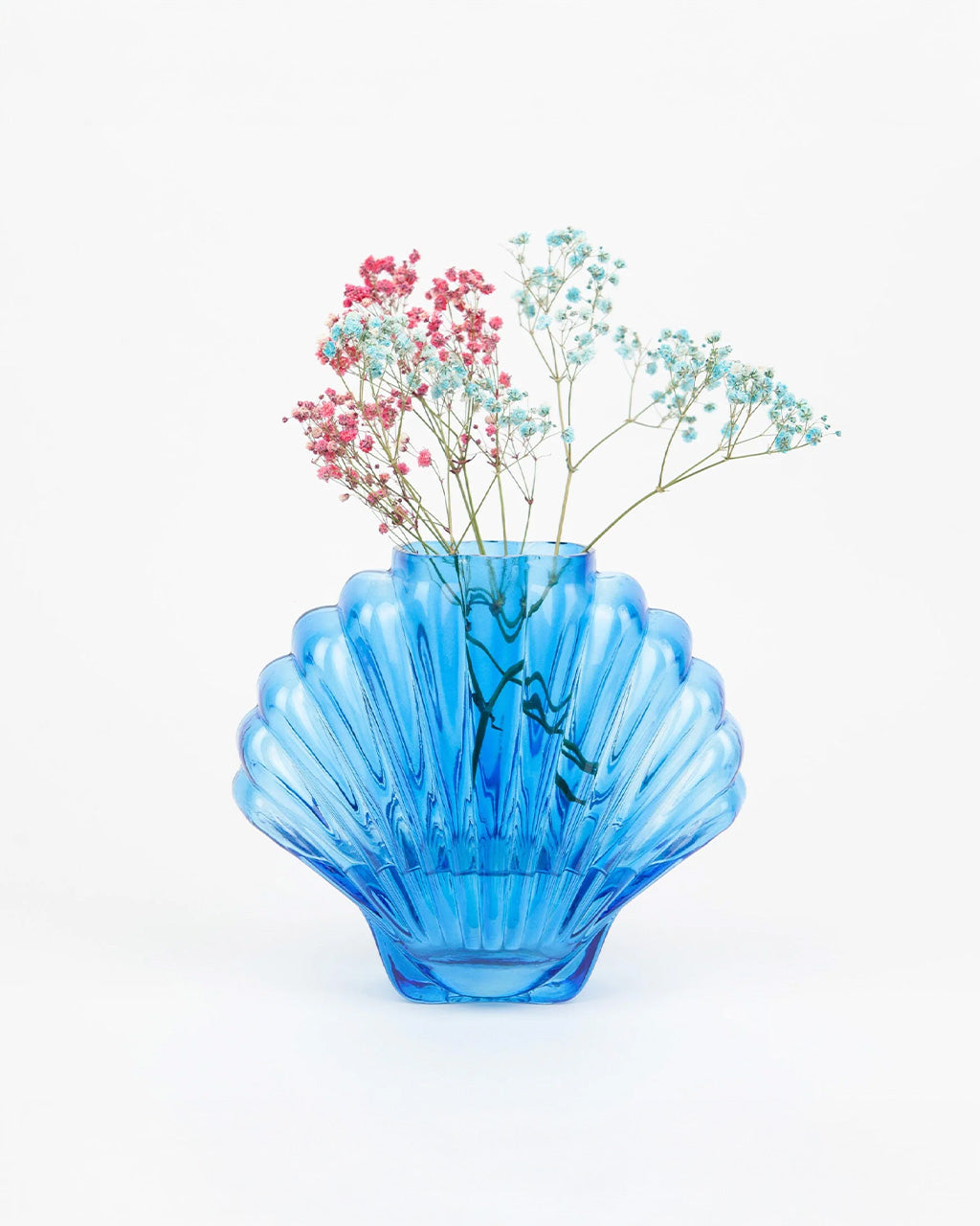 Cobalt Blue Glass Seashell Vase – ban.do
