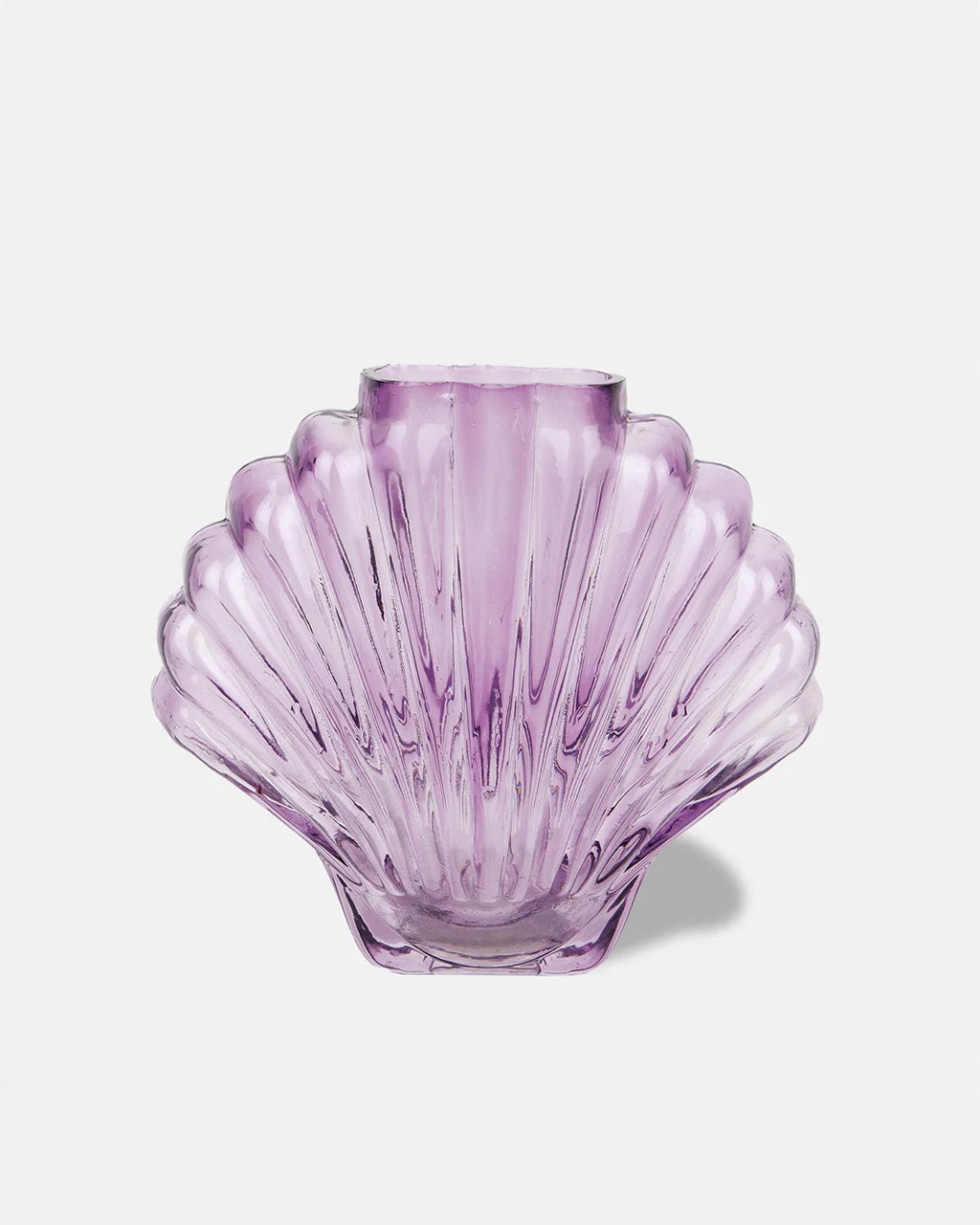 Purple Glass Seashell Vase – ban.do