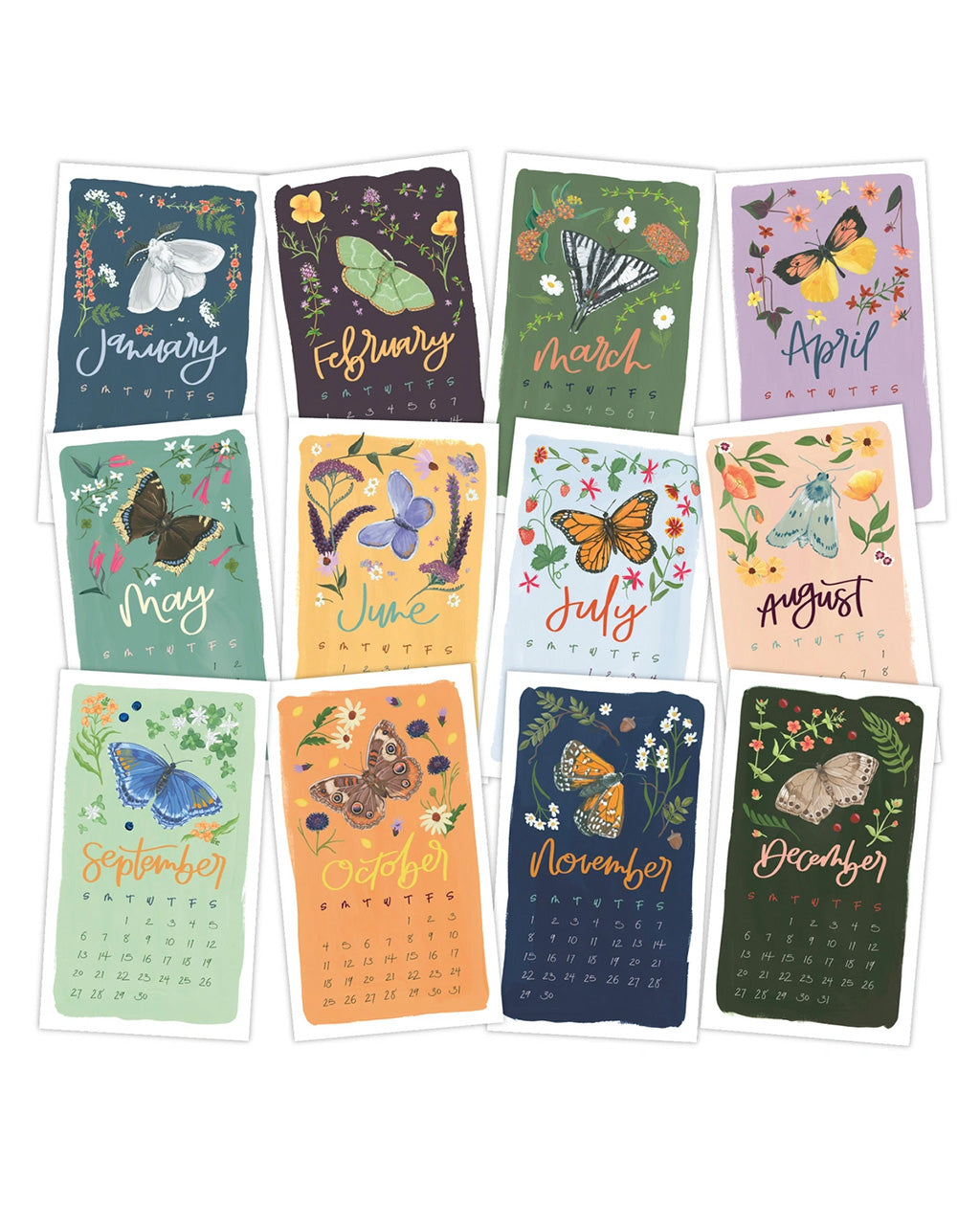 Butterfly Garden 2026 Mini Desk Calendar – ban.do