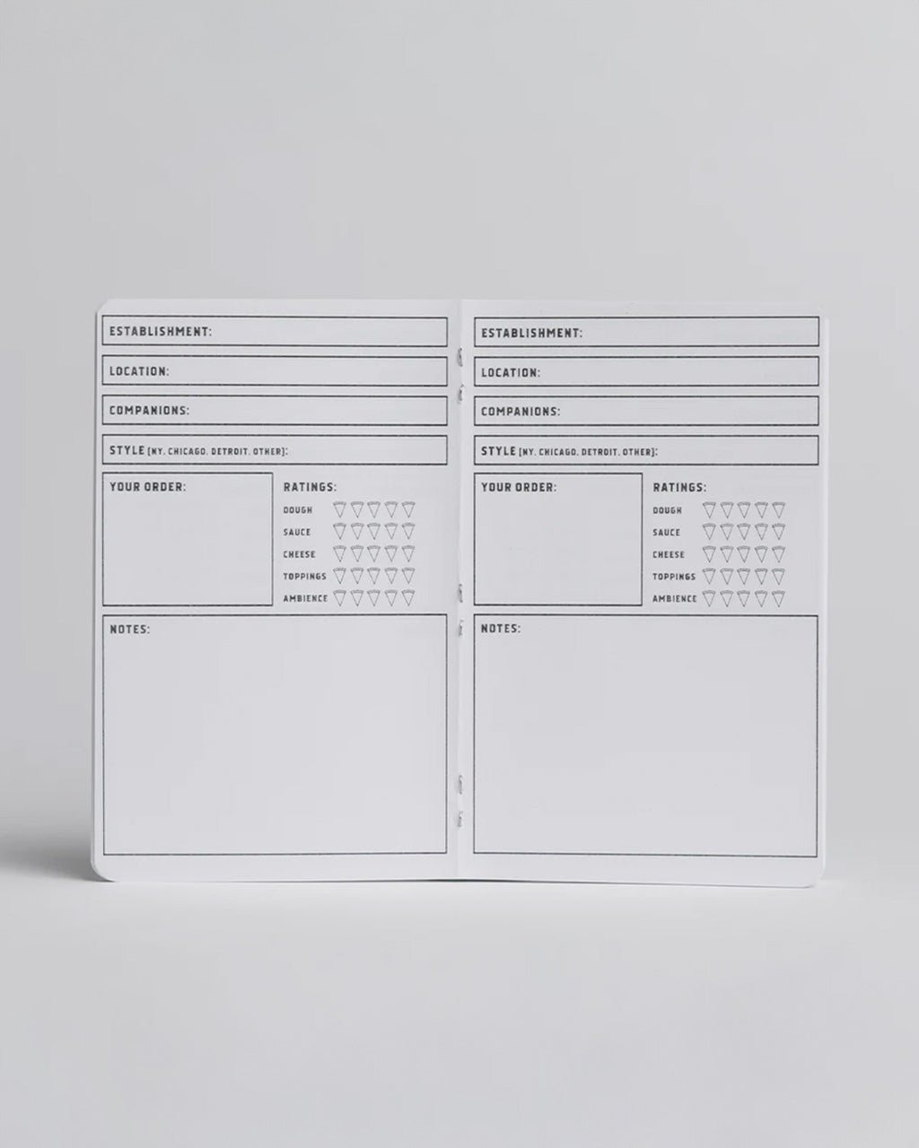 Pizza Log Book - Set Of 2 – ban.do