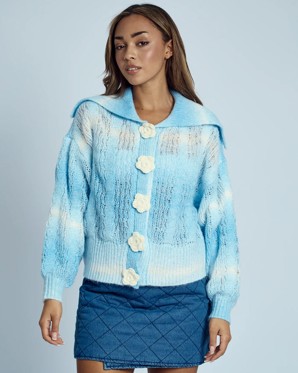 Felicity Floral Knit Cardigan – ban.do