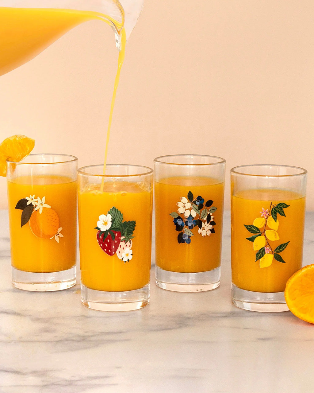 Berry + Citrus Mini Juice Glass Set – ban.do