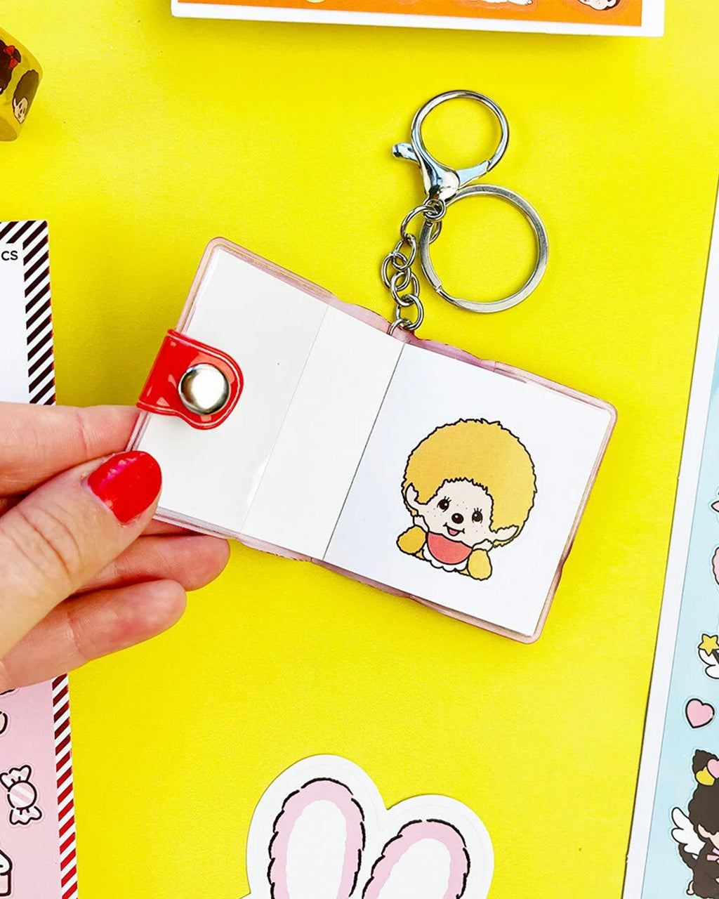Friends Forever Monchhichi Mini Stickerbook Keychain – ban.do