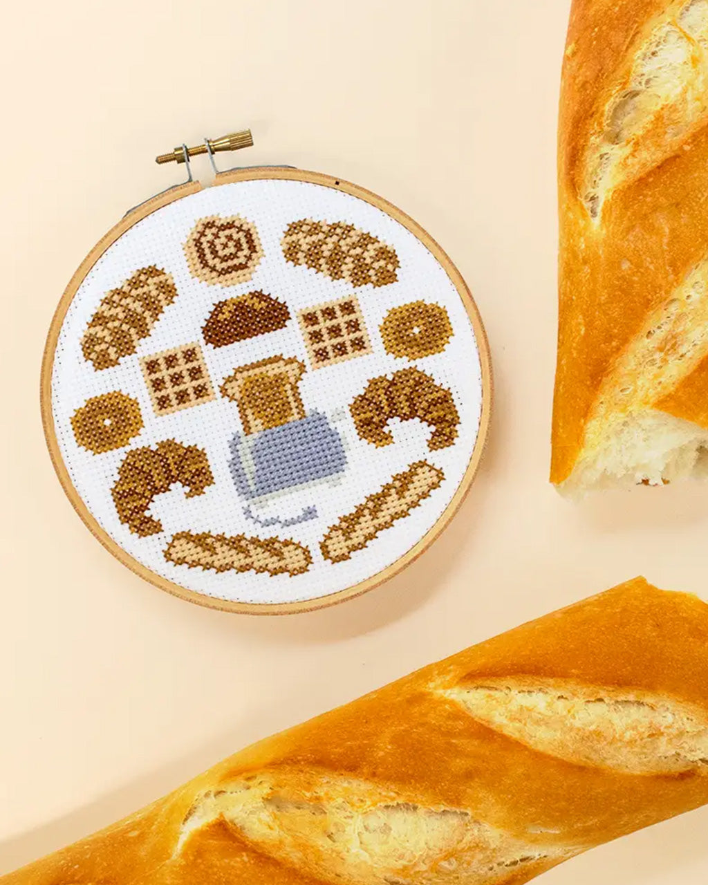 Bread Head Cross Stitch Kit – ban.do