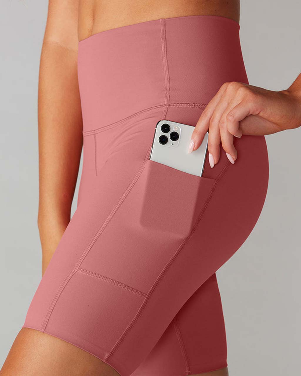 Stash & Dash Biker Shorts - Canyon – ban.do