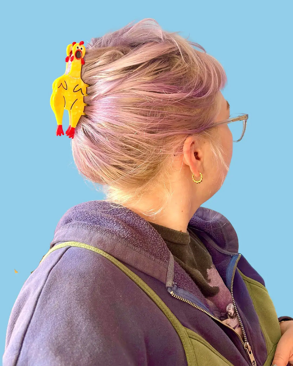 Rubber Chicken Hair Claw – ban.do