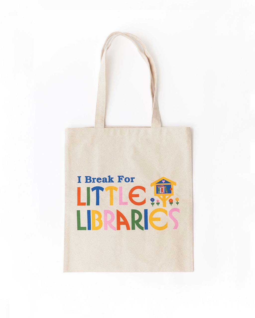 I Break for Little Libraries Tote | Canvas Bag | ban.do