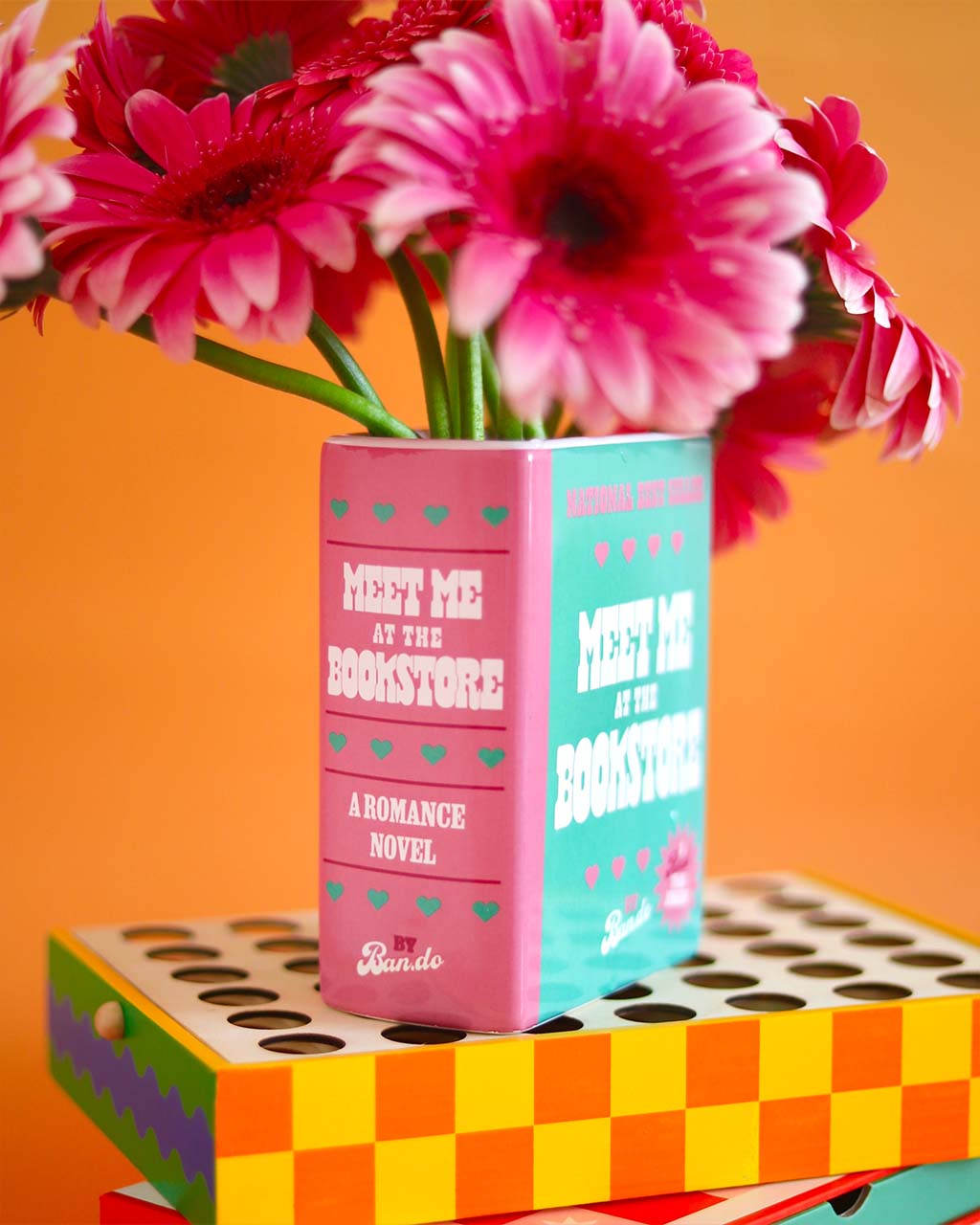 Meet Me at the Bookstore Ceramic Vase | Book Decor | ban.do