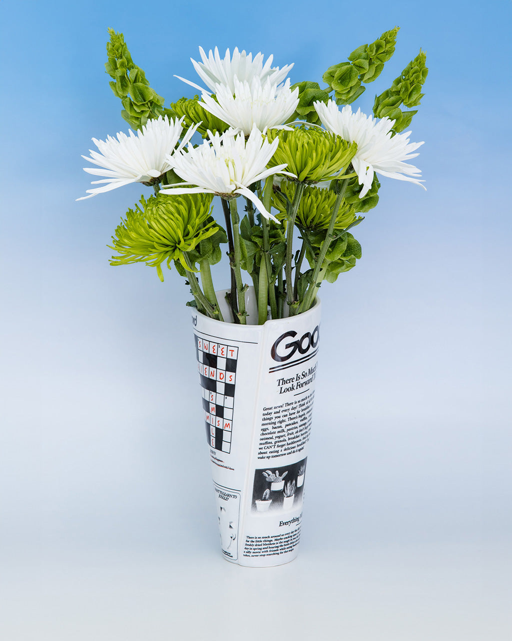 Ceramic Newspaper Vase | Unique Flower Vase | ban.do