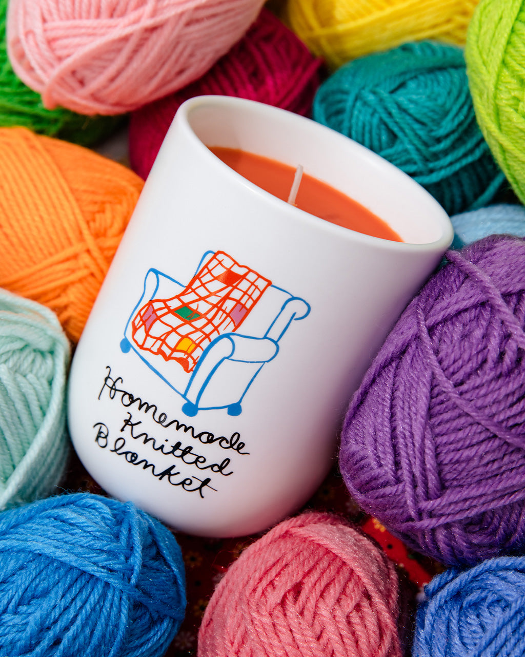 Homemade Knitted Blanket Candle – ban.do