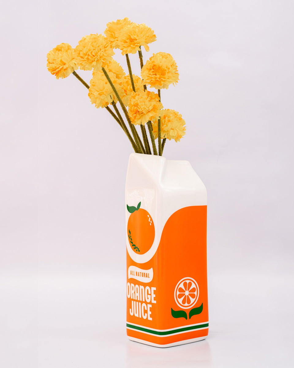 Rise and Shine Vase | Orange Juice Ceramic Vase | ban.do