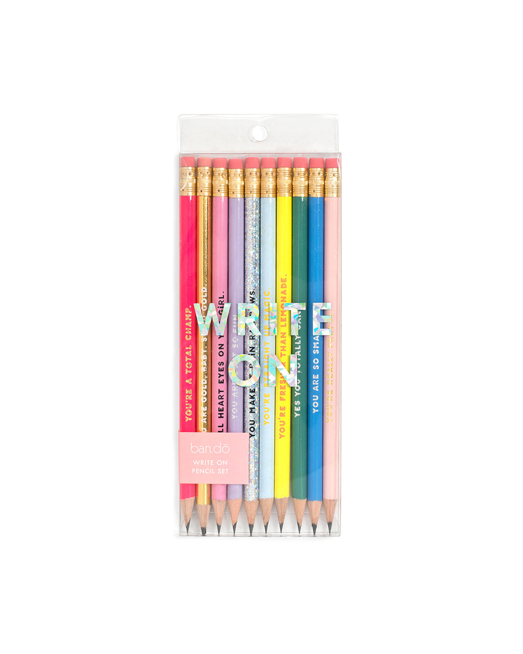 ban.do compliment pencil set - assorted set of ten