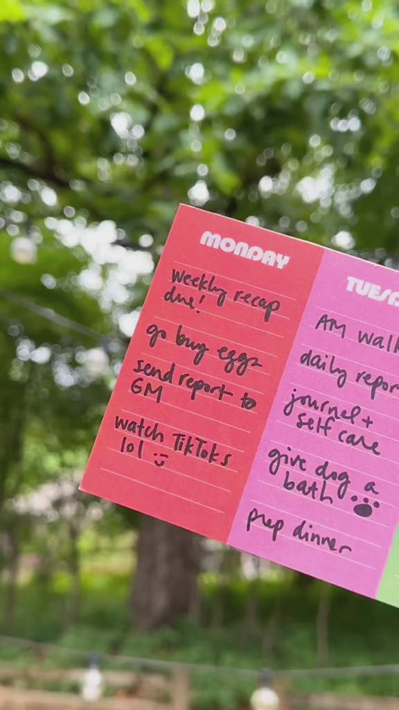 Colorblock Desk Notepad | Weekly Planner Pad | ban.do