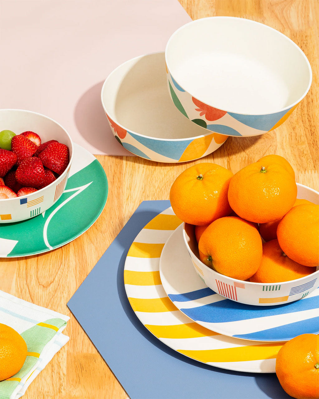 Bamboo Bowl Set - Flora – ban.do