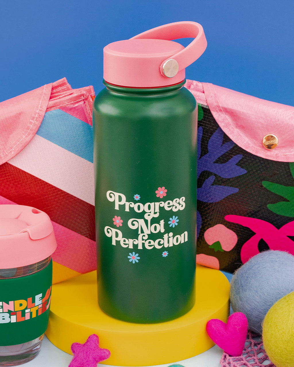 Stainless Steel Water Bottle - Progress Not Perfection – ban.do